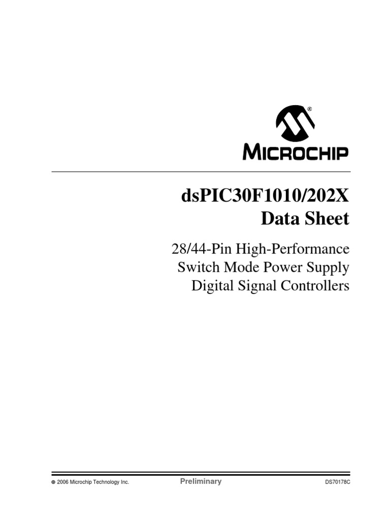 Microchip dsPIC30F2020 SMPS Datasheet | PDF | Instruction Set | Pic ...