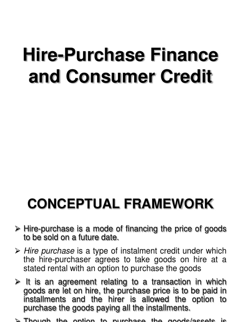 Hire Purchase | PDF | Interest | Annual Percentage Rate