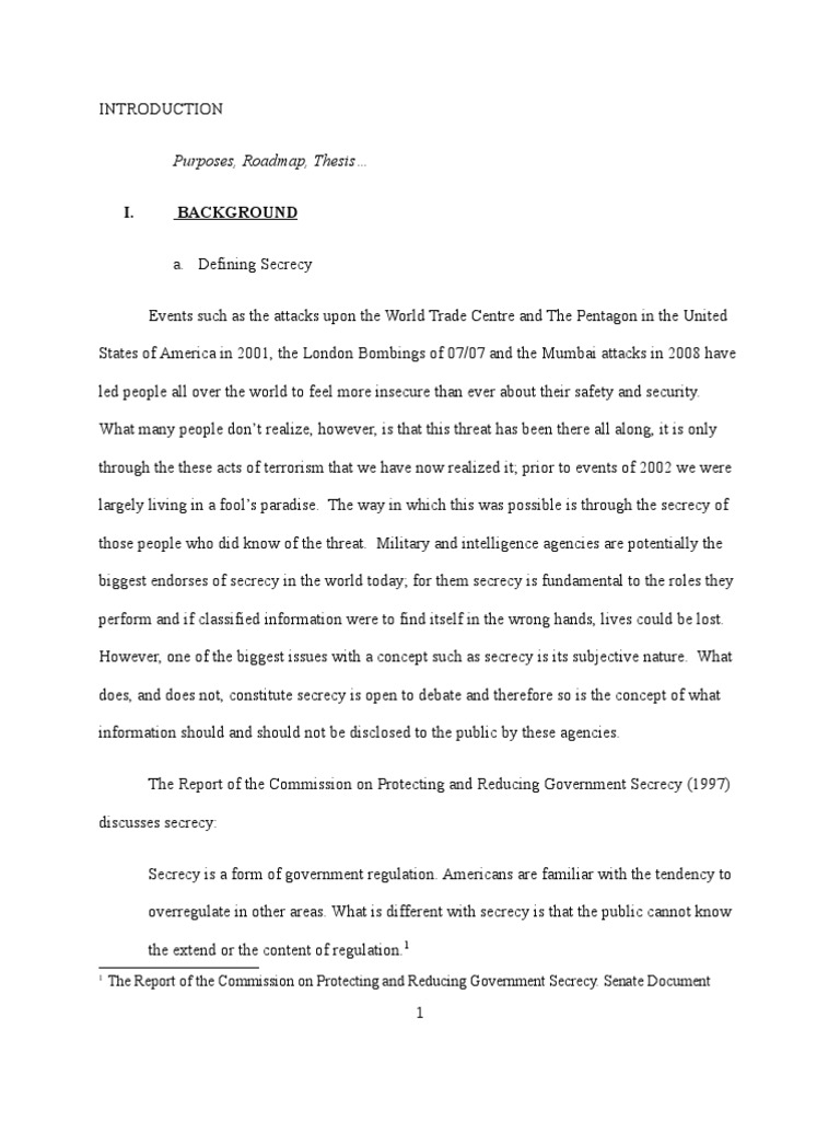 Exploring Government Secrecy in Democracy | PDF | United States ...