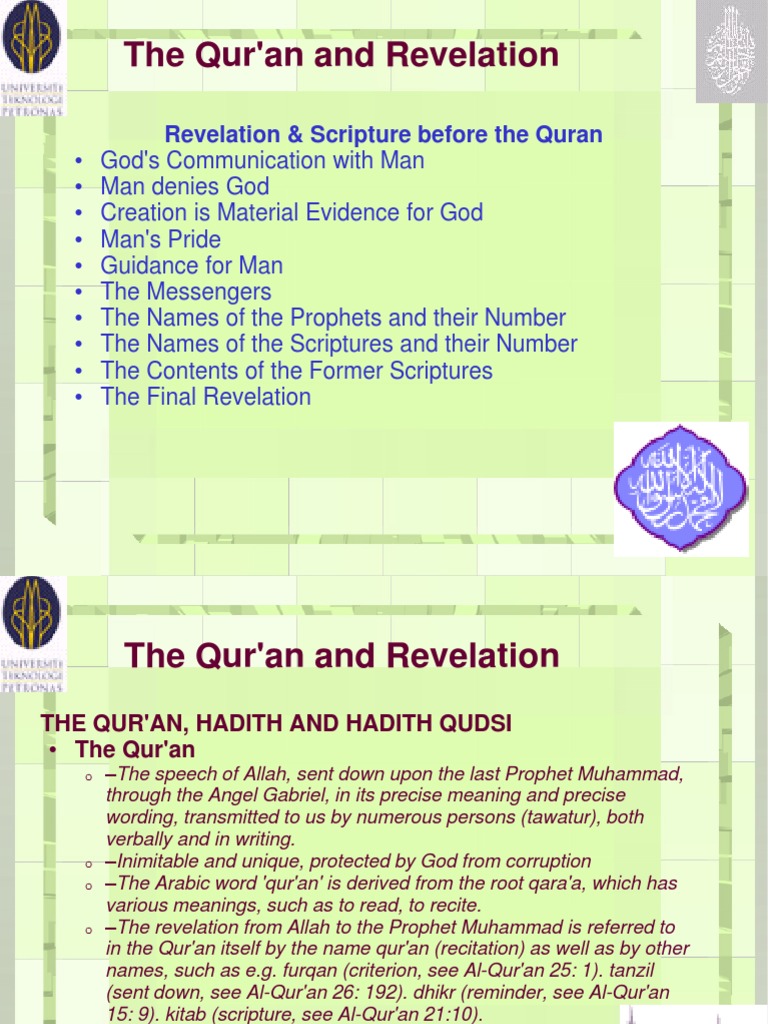 1 Qur An and Revelation | PDF | Quran | Islam
