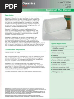 Kaowool S and Kaowool SZR Blankets Product Data Sheet | PDF | Thermal ...