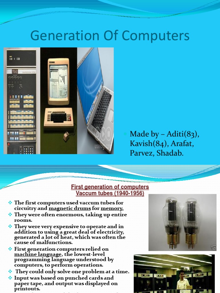 Generation of Computers | PDF | Integrated Circuit | Computer Memory