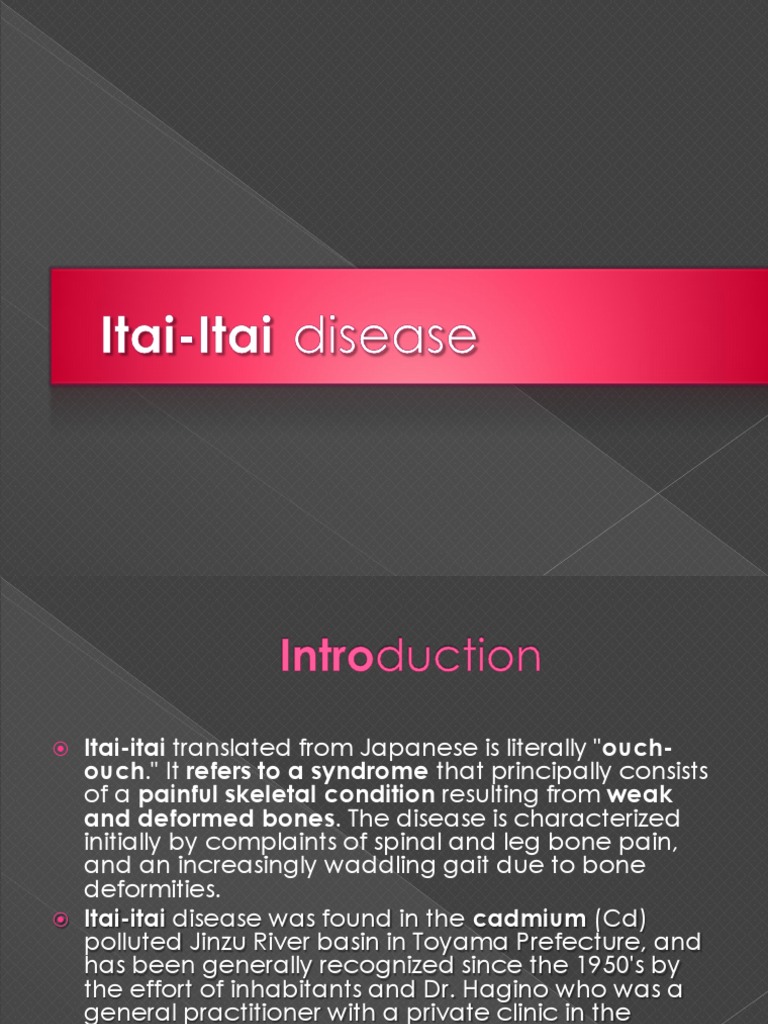 Itai Itai Disease In Japan