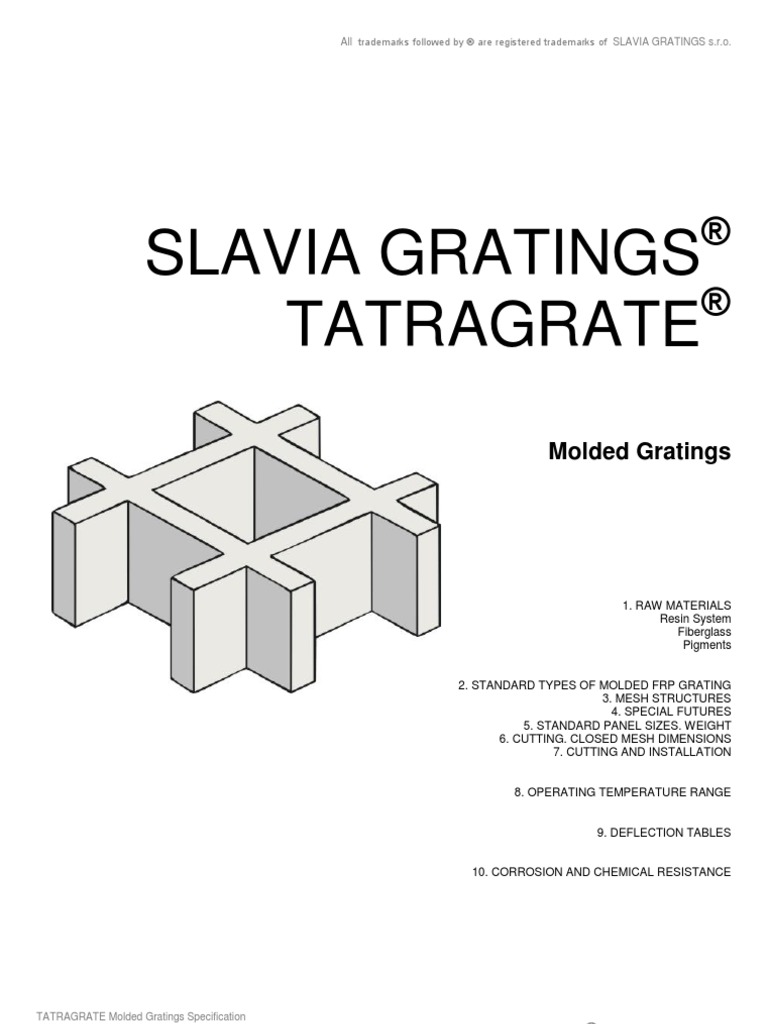 Catalogo de Grating | PDF | Fiberglass | Acid