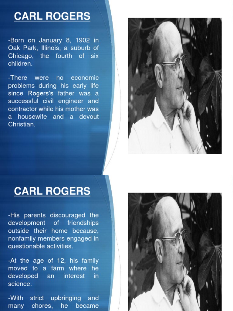 Carl Rogers (Theory of Personality) | PDF | Self Concept | Self ...