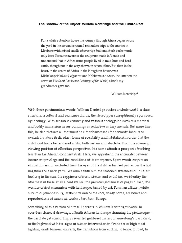 Seven Fragments For Georges Méliès and Other Works by William Kentridge ...