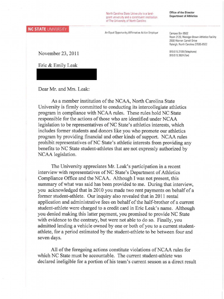 Eric Leak Disassociation Letter | PDF | Social Institutions | Social ...