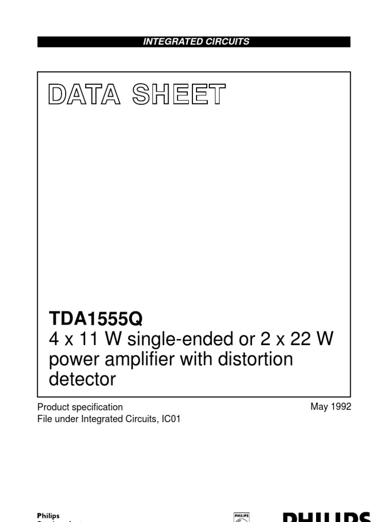 TDA1555Q | PDF | Amplifier | Printed Circuit Board