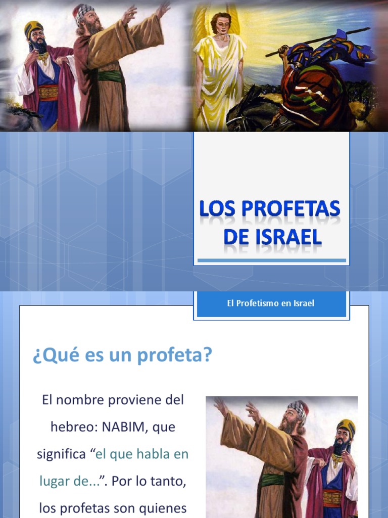 El Profetismo en Israel | PDF | Ezequiel | Profeta