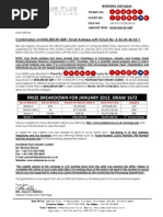 Lottery Scam - Sample 3 | PDF | Lottery | Cyberspace