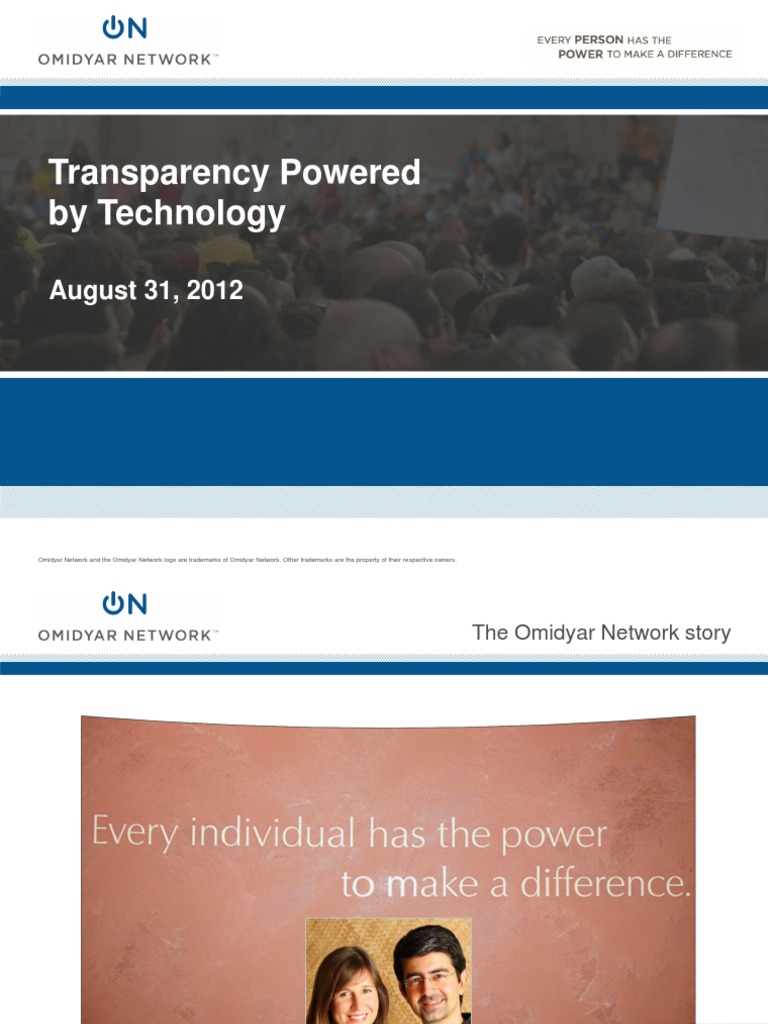 Transparency Powered by Technology: August 31, 2012 | PDF ...