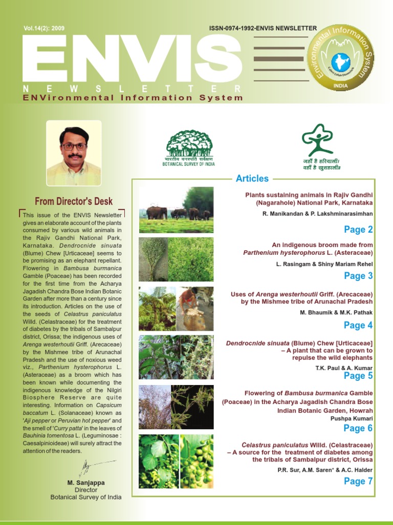 Envis Envis: From Director's Desk | PDF | Capsicum | Flowers