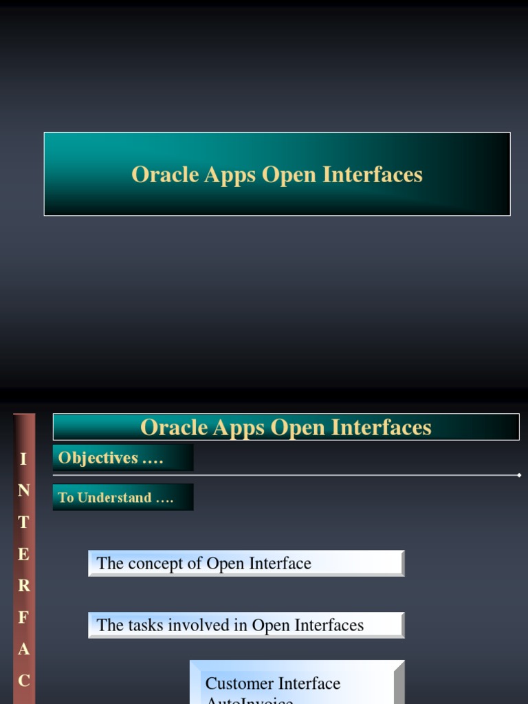 Oracle Apps Open Interfaces Pdf Oracle Database Receipt