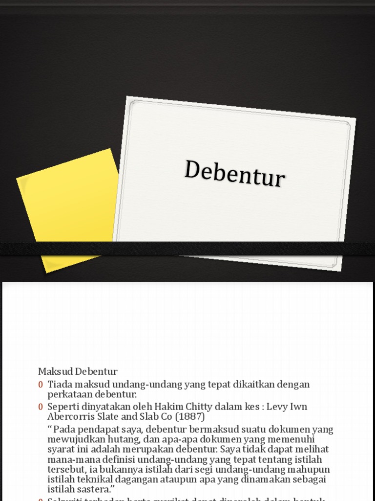 Debentur | PDF