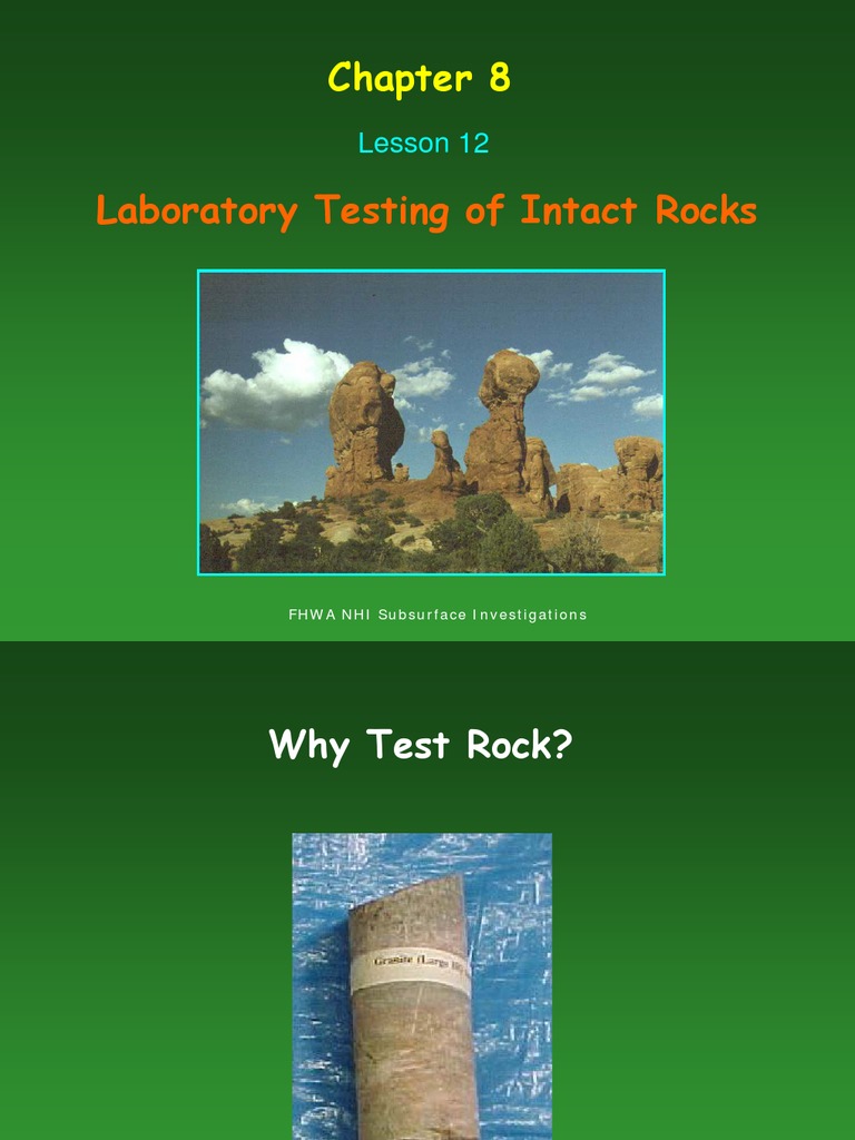 7102 - 311-@4 Rock Testing | PDF | Ultimate Tensile Strength | Strength ...