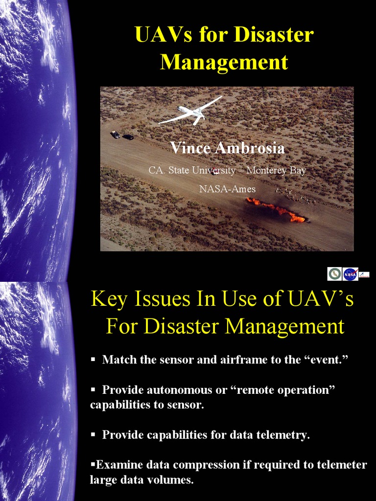 UAVs for Disaster Management | Unmanned Aerial Vehicle | Aeronautics