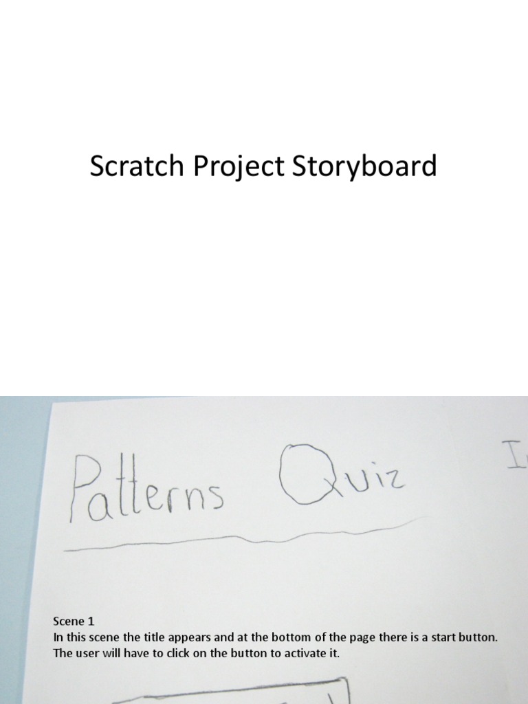 Scratch Project Storyboard | PDF