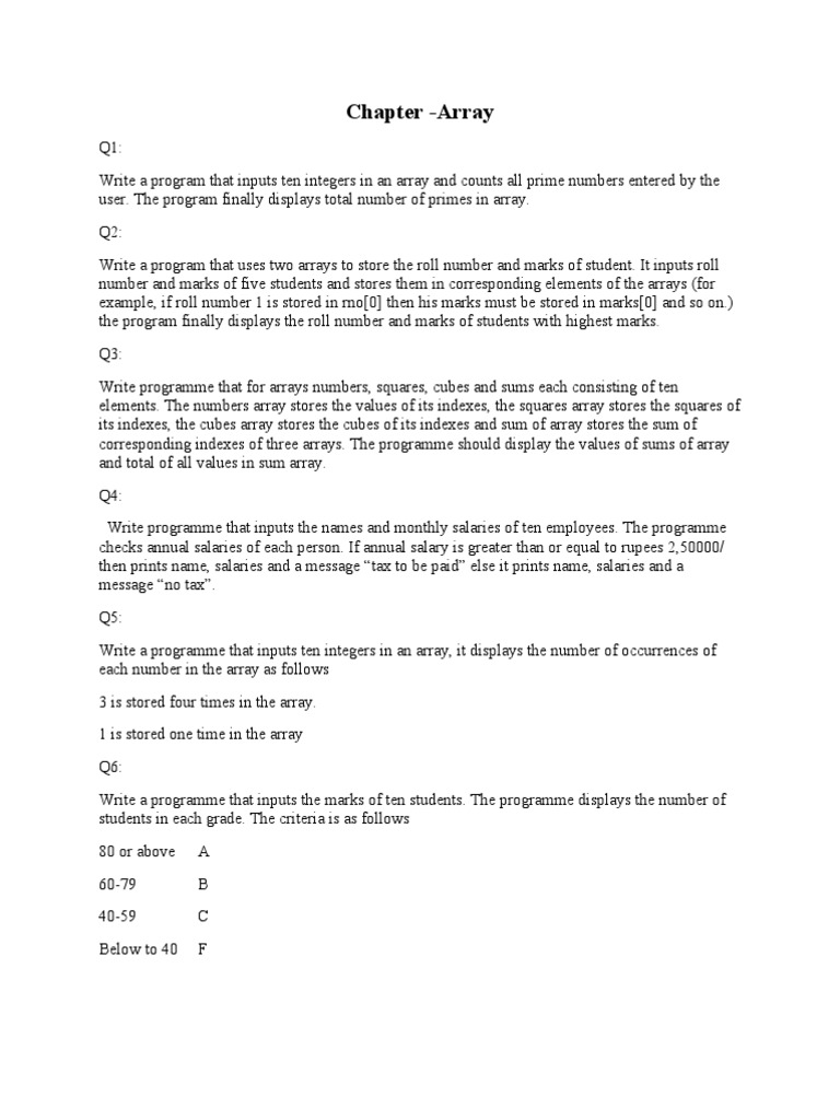 Program Assignment C Pdf Array Data Structure Areas Of Computer