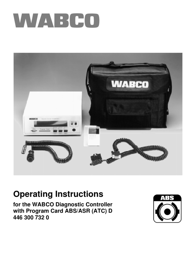 Operating Instructions: For The WABCO Diagnostic Controller With ...