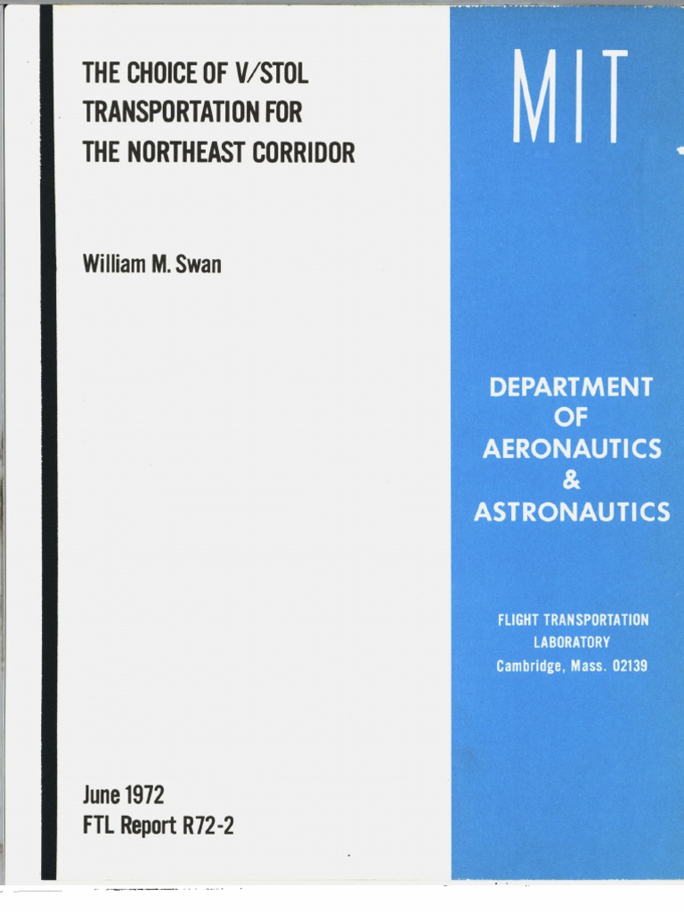 The Choice of V/Stol Transportation For The Northeast Corridor | PDF ...
