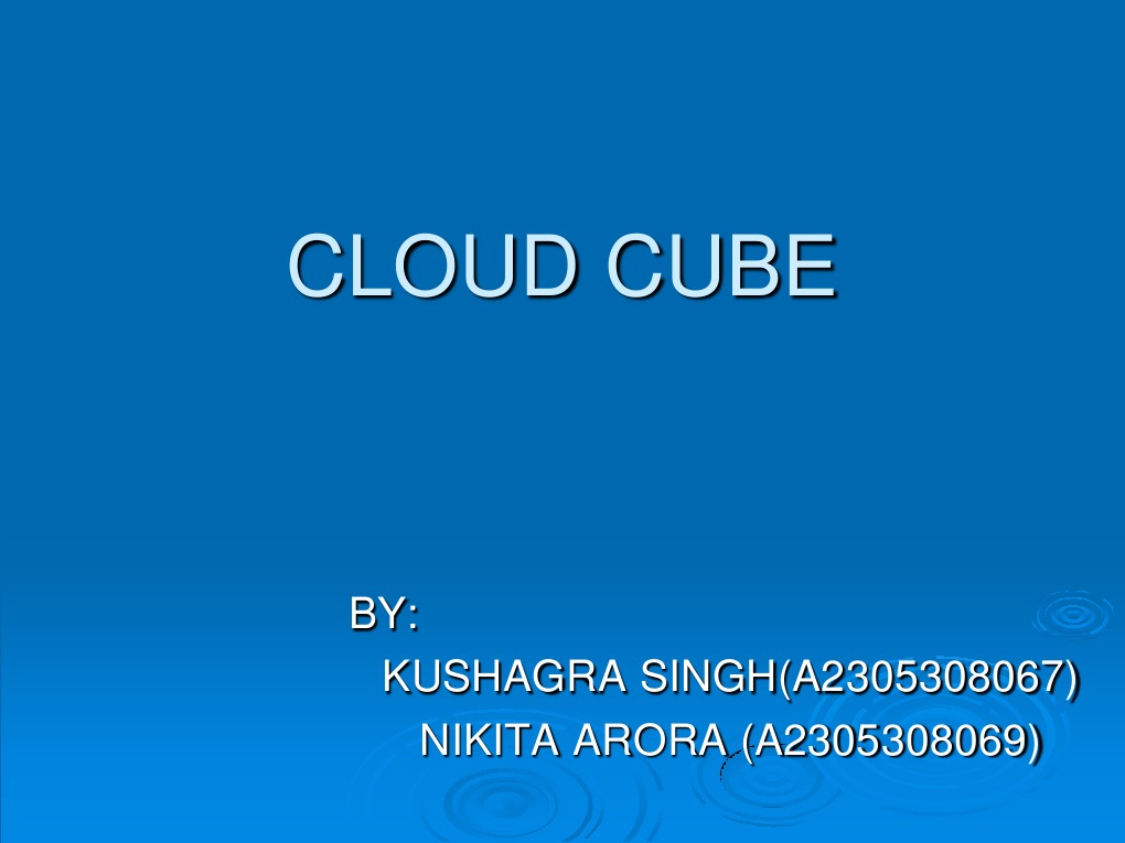 Cloud Cube: A File Hosting Solution | PDF
