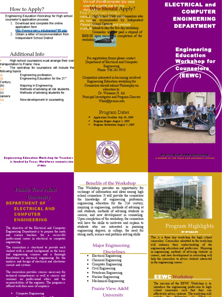 Eewc Final Brochures 2 | PDF | Engineering | School Counselor