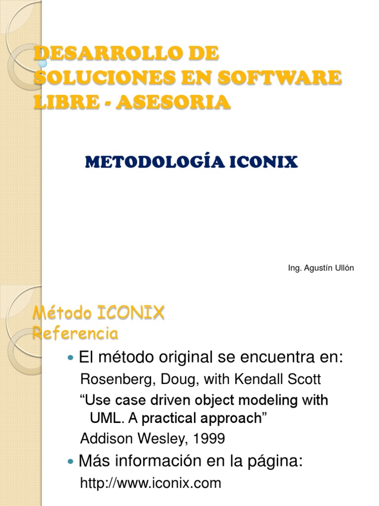 ICONIX | PDF | Caso de uso | Proceso de desarrollo de software