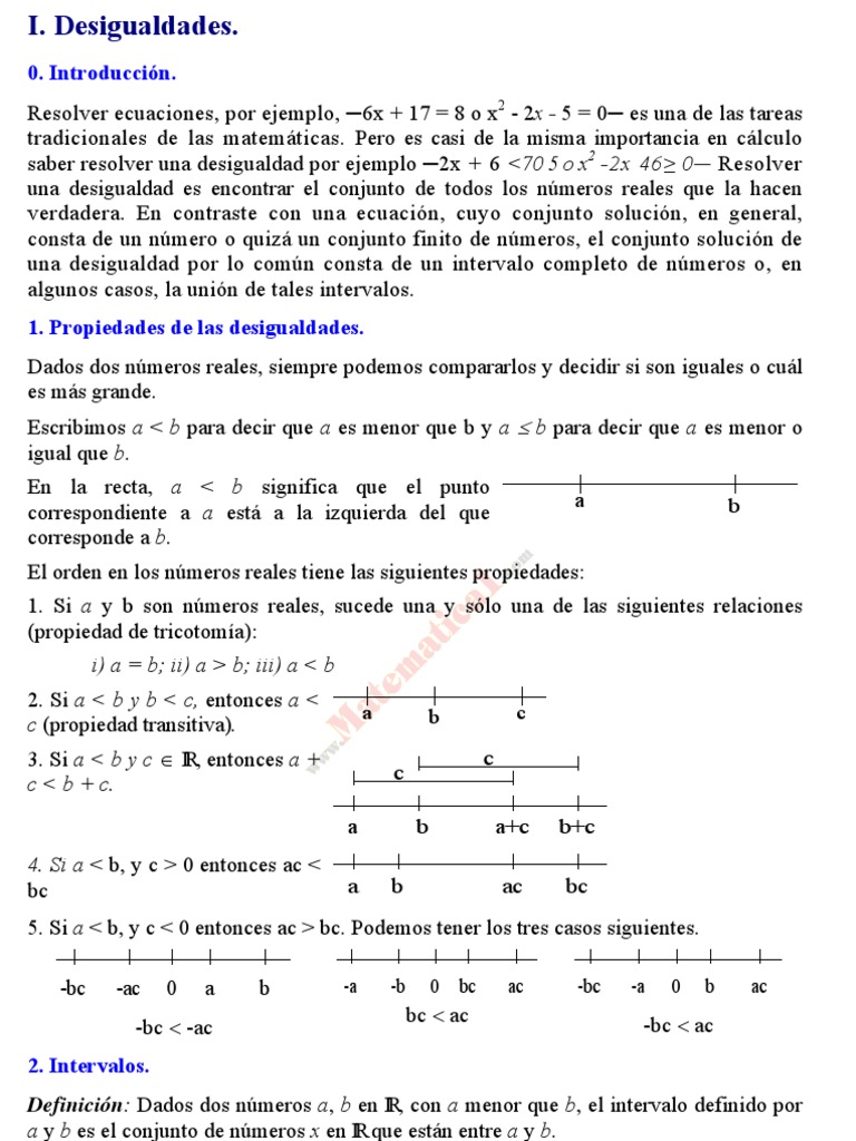 Desigualdades | Intervalo (Matemáticas) | Número real