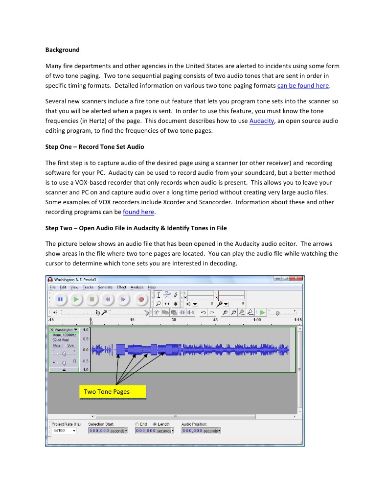 Find Two-Tone Paging Frequencies | PDF | Pitch (Music) | Frequency