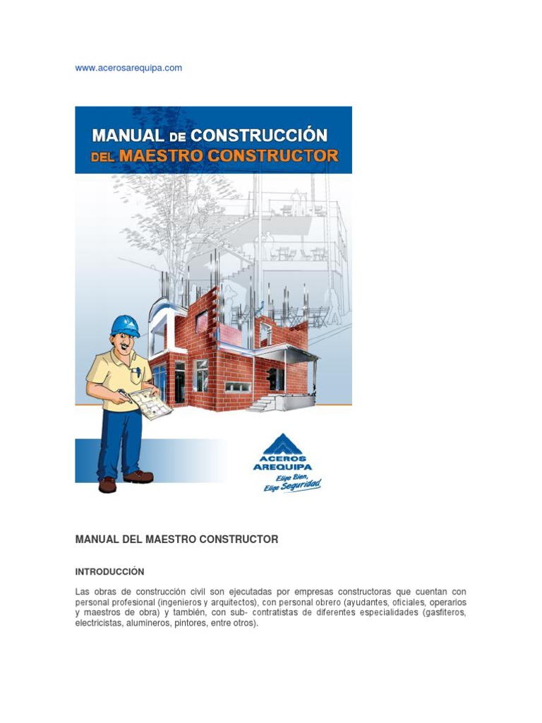 Manual Del Maestro Constructor | PDF | Cemento | Temblores