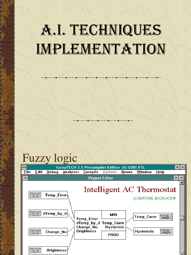 A.I. Techniques Implementation | PDF | Artificial Neural Network | Fuzzy Logic