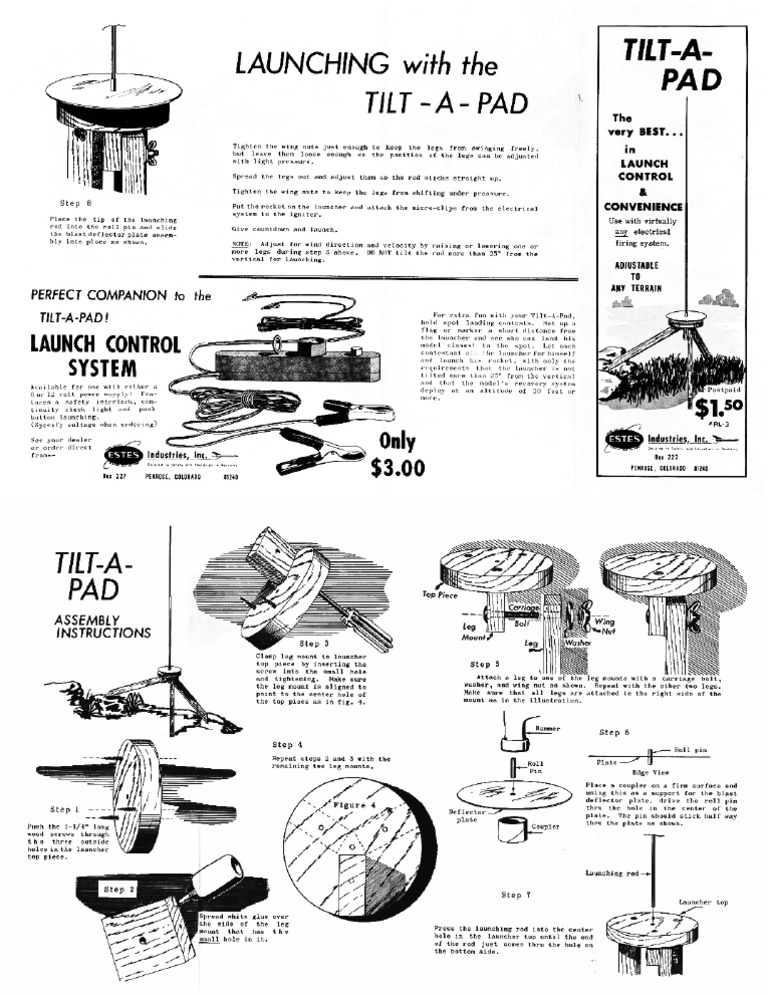 Tilt-A-Pad Rocket Launch Pad | PDF