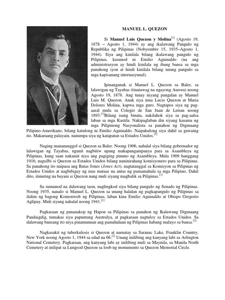 Manuel Quezon | PDF