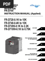 Mitsubishi VFD Instruction Manual | PDF | Cable | Electrical Wiring