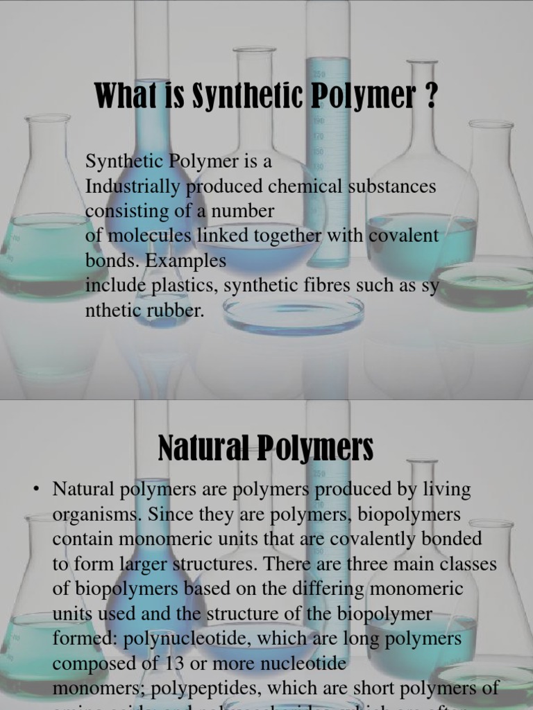 Synthetic Polymers Examples