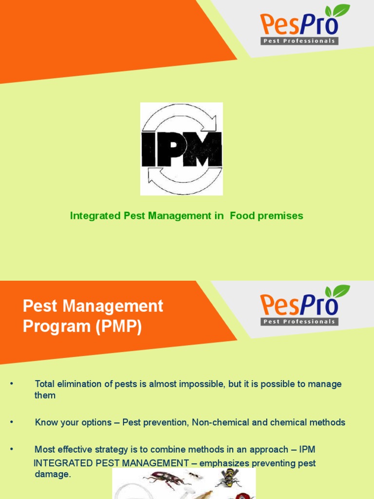 Integrated Pest Management in Food Premises | Pest Control | Pesticide