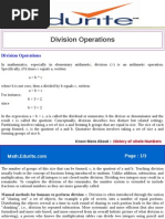 Types of Division in Mathematics | PDF