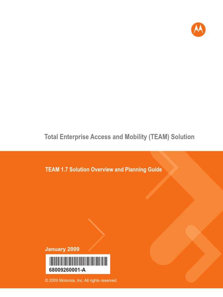TEAM 1.7 Solution Overview and Planning Guide 68009260001-A | PDF ...