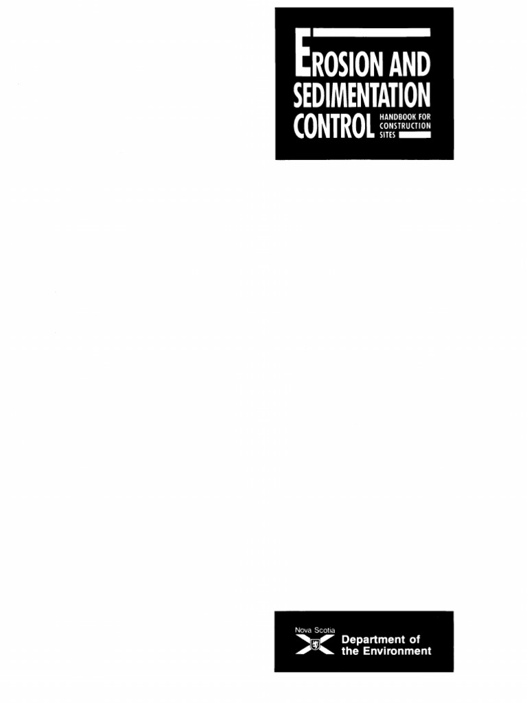 ErosionSedimentControlHandbook Construction | PDF