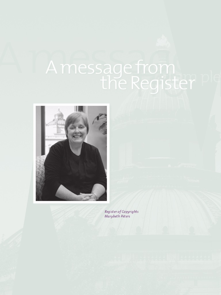 US Copyright Office: Message | PDF