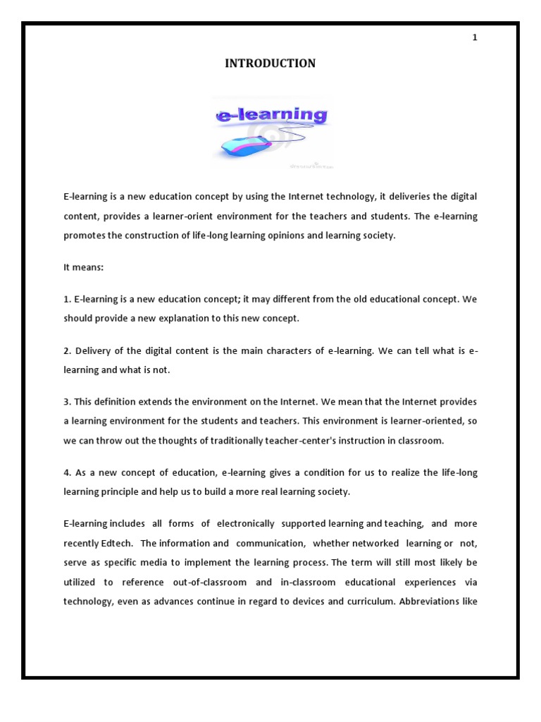 E Learning | PDF | Educational Technology | Learning