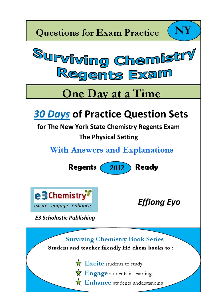 Surviving Chemistry Regents Exam: Questions For Exam Practice | PDF ...