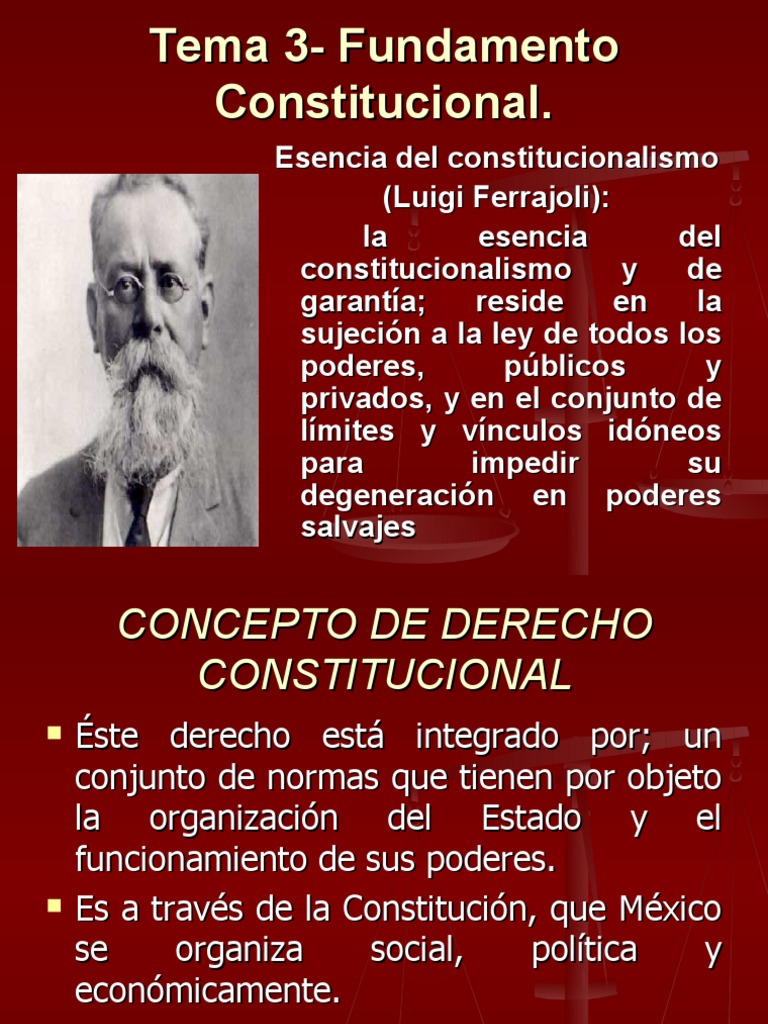 Tema 3 Fundamento Constitucional | PDF | Derecho Constitucional ...