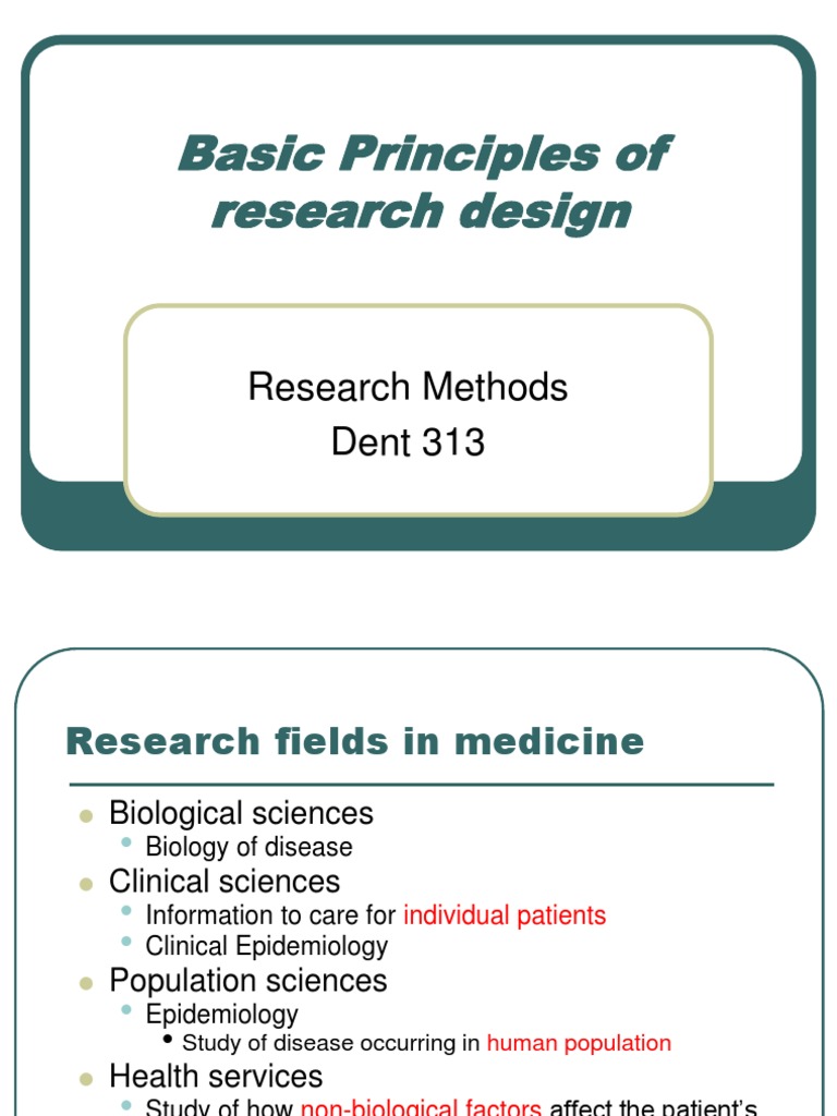 Basic Principles of Research Design | PDF | Sampling (Statistics) | Bias Of An Estimator