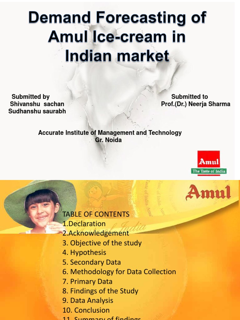 Amul Ice Cream | PDF | Foods | Business