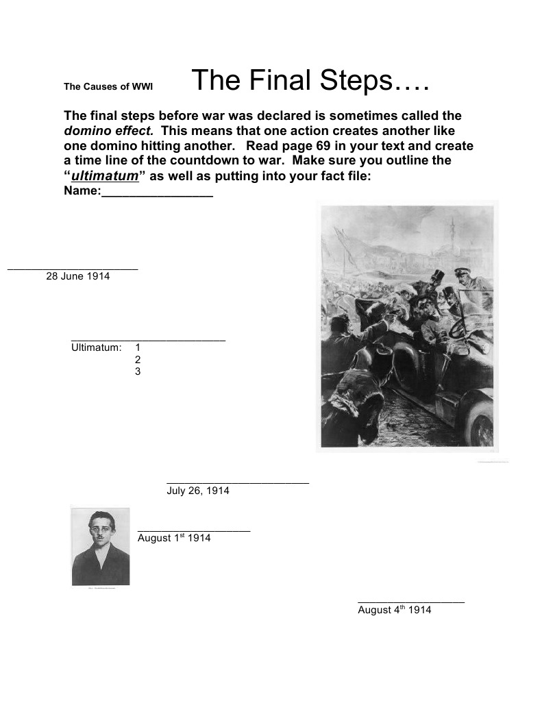 chc2d Final Steps To War | PDF