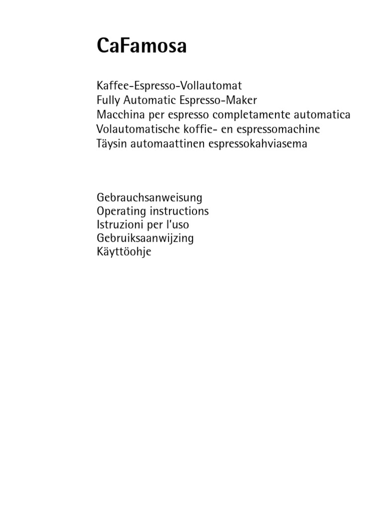 AEG CF100 Manual Utilizare Eng | PDF | Coffee | Mains Electricity