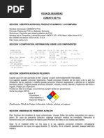 Msds - Pegamento CPVC Oatey Naranja | PDF | Carcinógeno | Administración de Seguridad y Salud ...