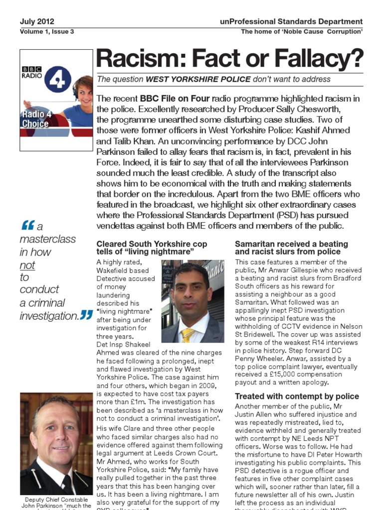 Institutional Racism in West Yorkshire Police | PDF | Prosecutor ...