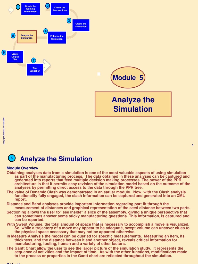 Delmia DPM M5 - Analyze The Simulation | PDF